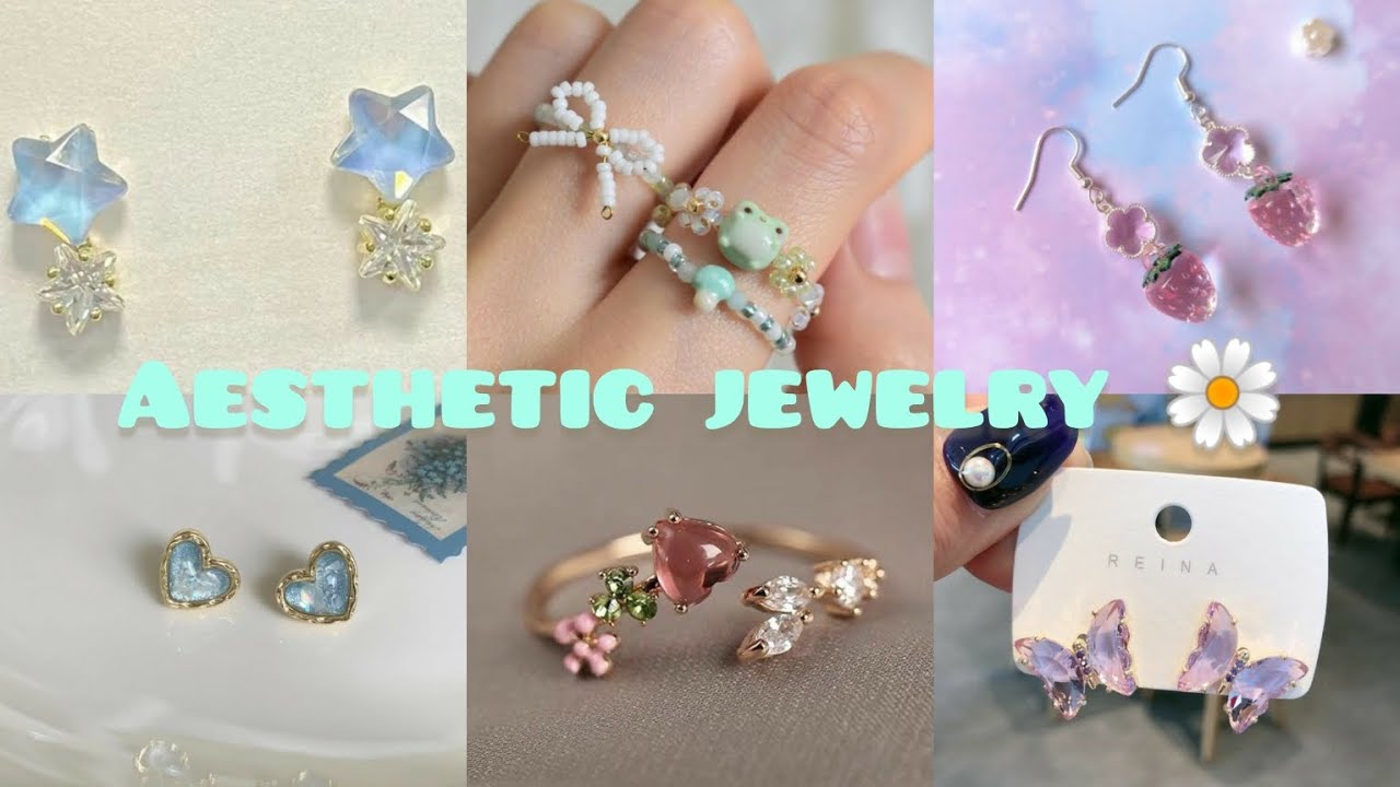 Aesthetic jewelry | Aesthetic and cute jewelry for girls | 🎀 - YouTube