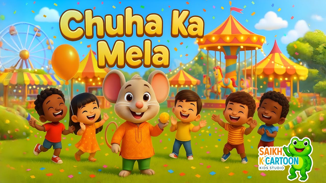 Chuha Ka Mela 🐭🎪 | Funny Indian Kids Song | 3D Animation Hindi Nursery ...