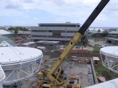 ASTCA's O3b Satellite Dishes - YouTube