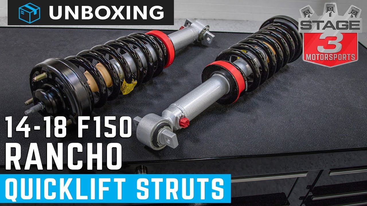 Unboxing: Rancho Suspensions F150 quickLIFT Loaded Front Leveling Kit ...