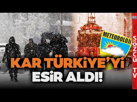 İstanbul ve Ankara'da Kar Alarmı! Okullar Tatil Edildi Seferler İptal! 55 İle Kritik Uyarı