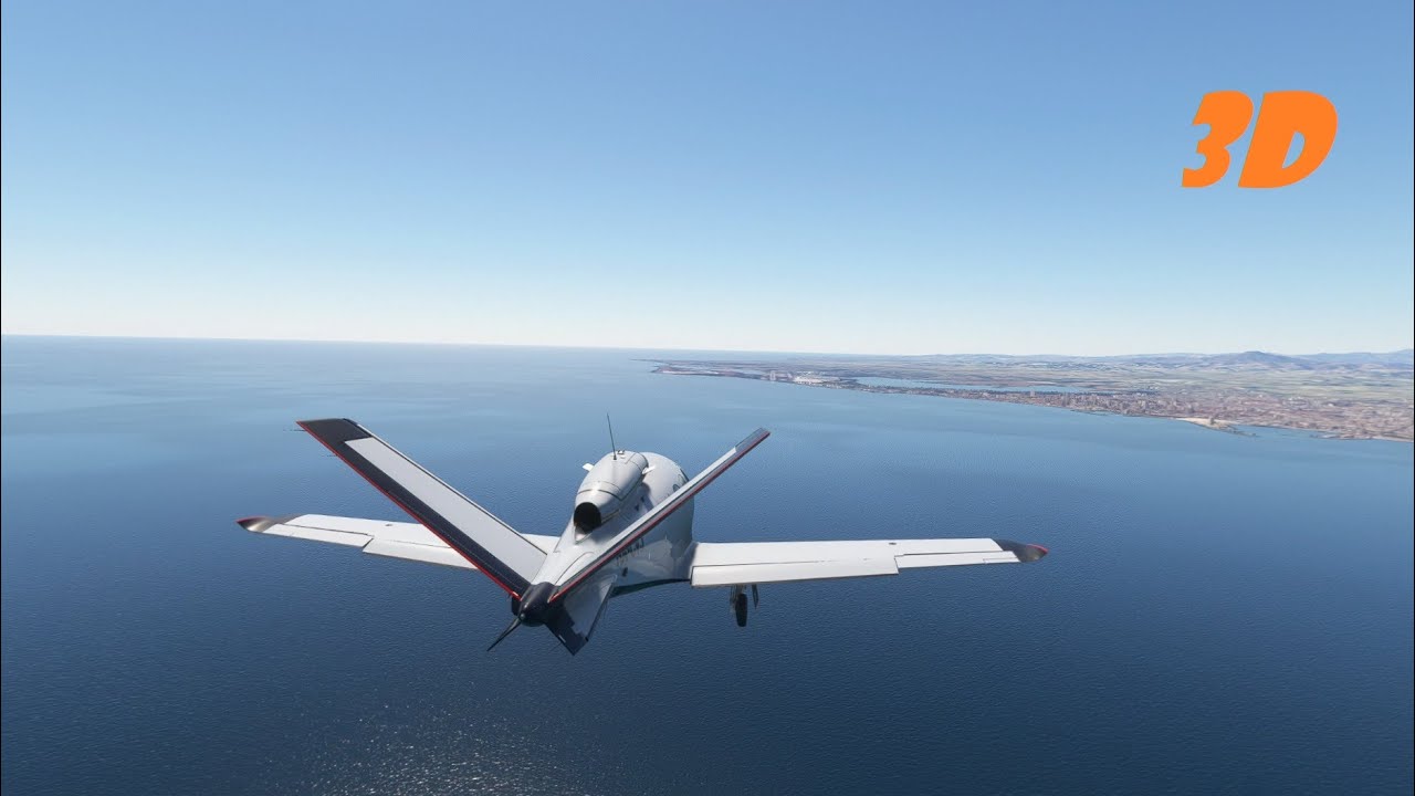 MSFS Cyprus Larnaca (LCLK) approach and landing SF50 Cirrus Vision Jet ...