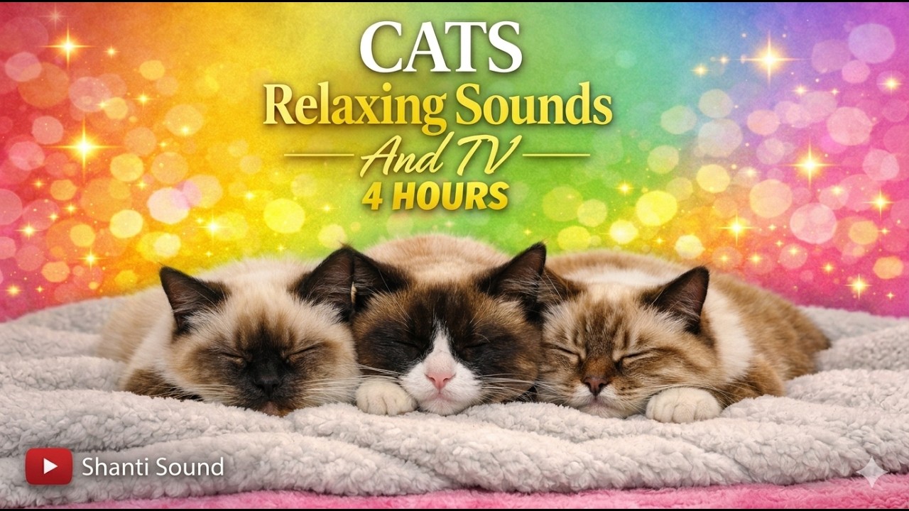 4 Hours Cats TV and Calming Music | Calming Cats videos | Relaxing ...