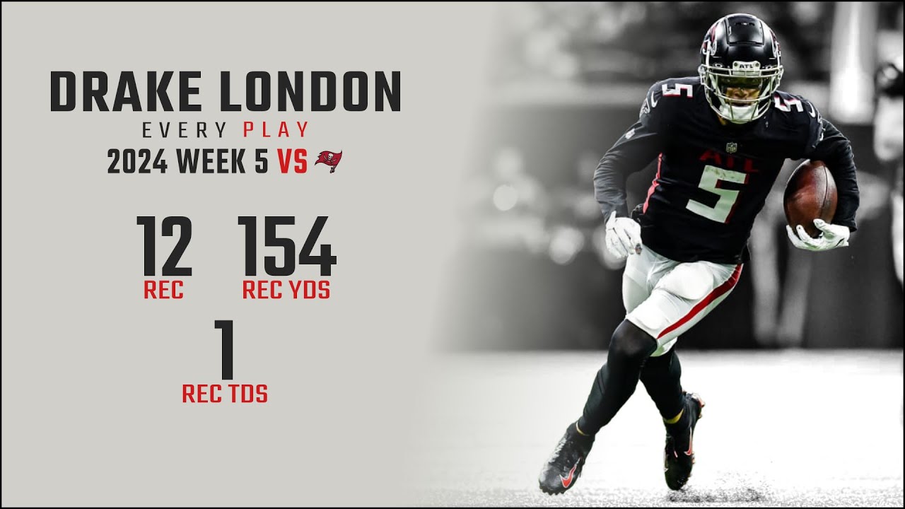 Drake London Week 5 Replay: Every Target and Catch vs Tampa Bay ...