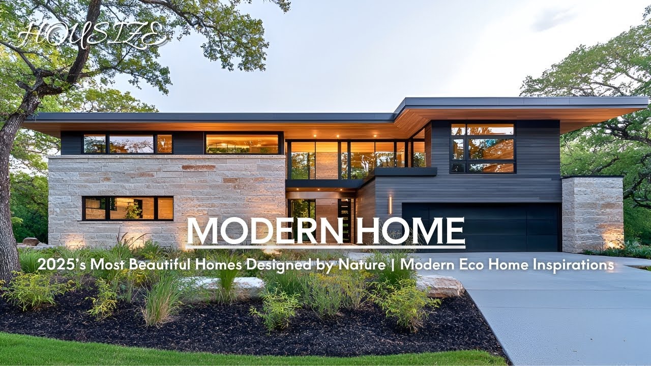 Nature-Inspired Modern Homes 2025 | Sustainable House Design Ideas You ...