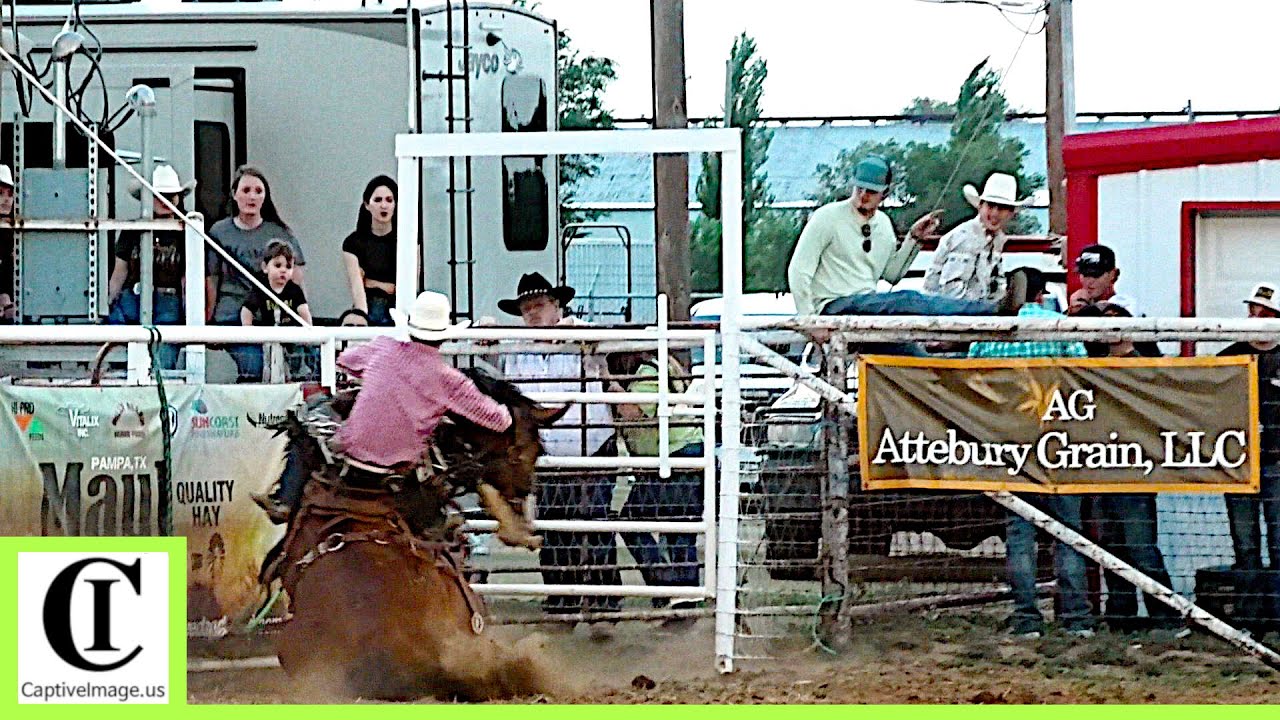 Bronc Riding - 2024 White Deer Rodeo - YouTube