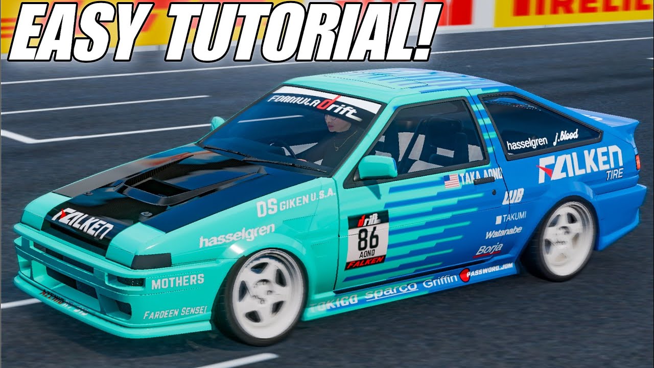Toyota AE86 Falken Livery Tutorial | Car Parking Multiplayer 2 - YouTube