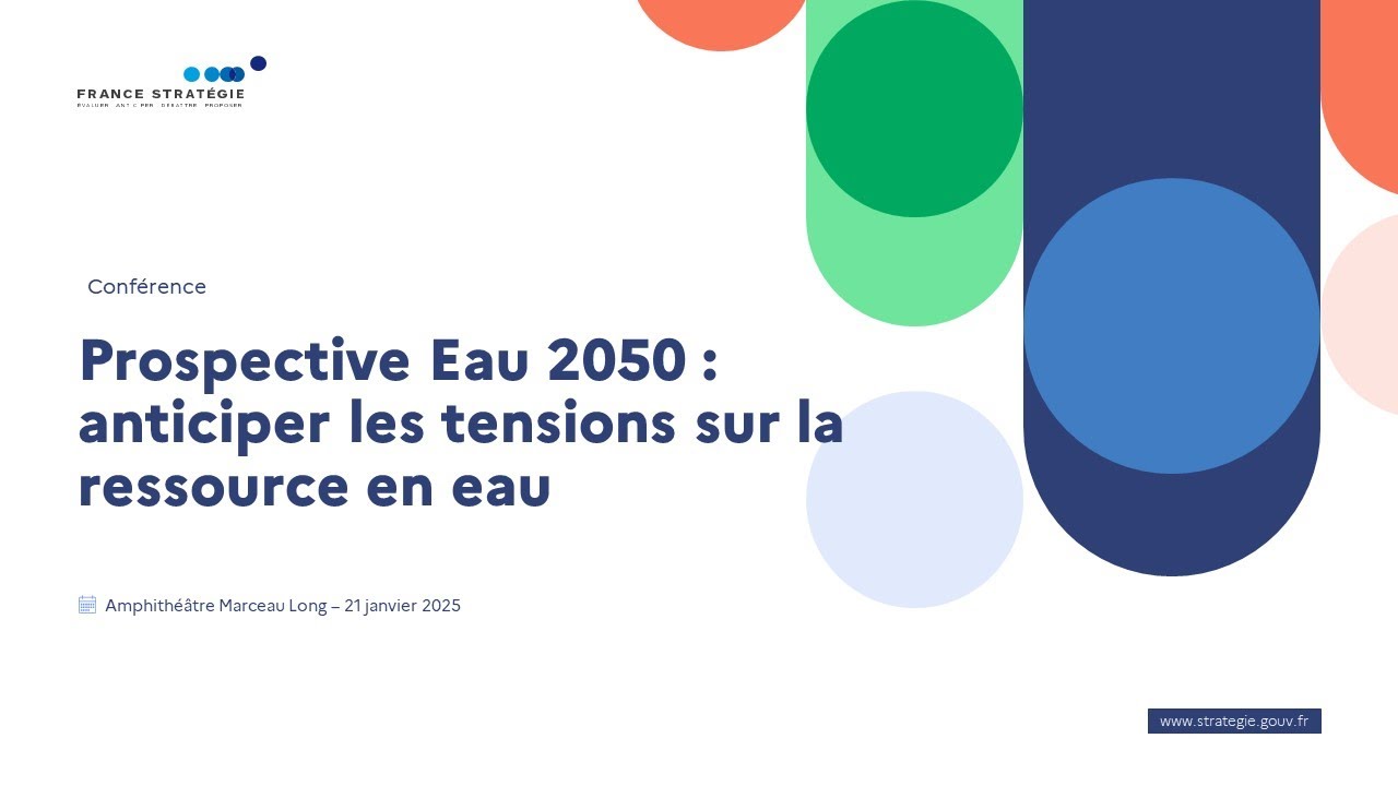 Conférence | Prospective eau 2050 : anticiper les tensions sur la ...