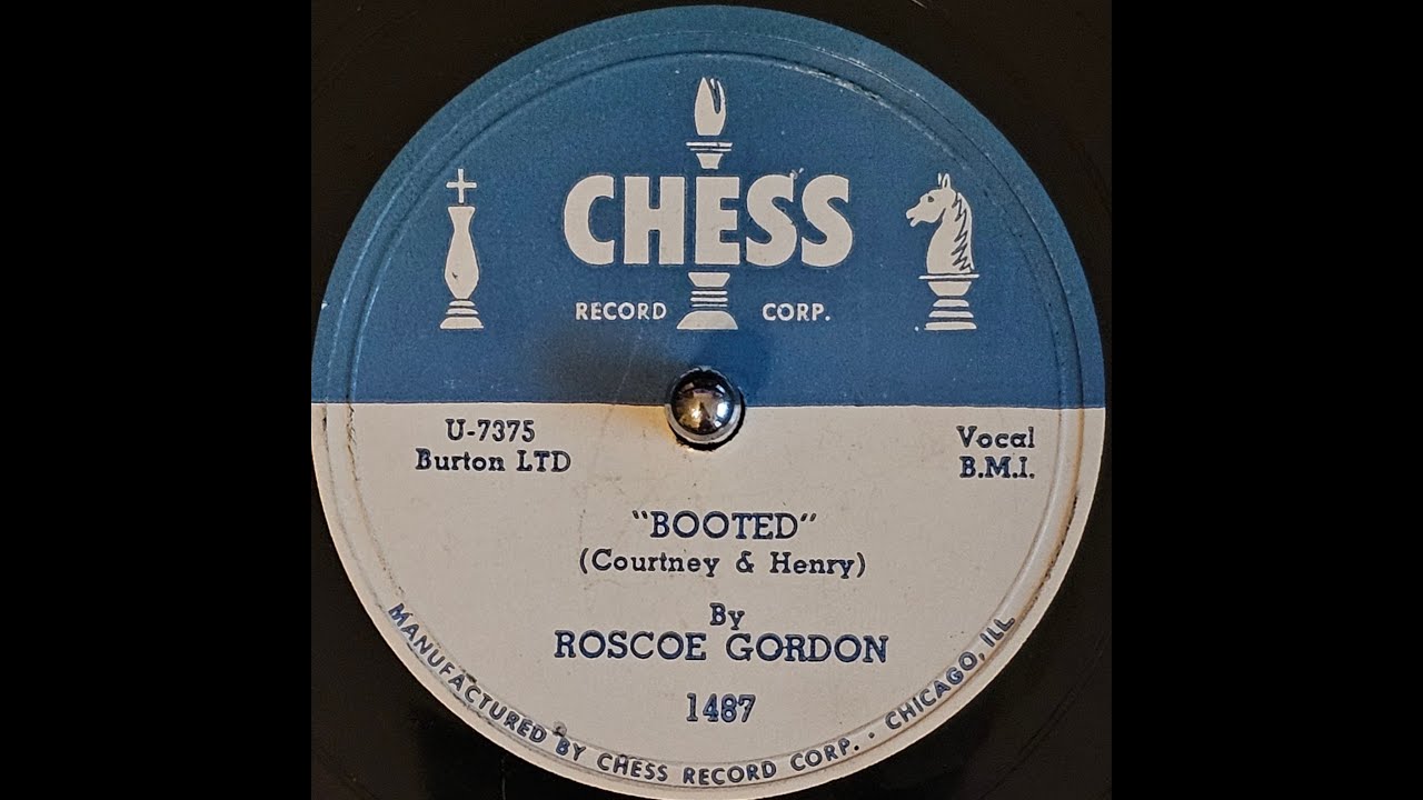 Roscoe Gordon - Booted (1951) - YouTube