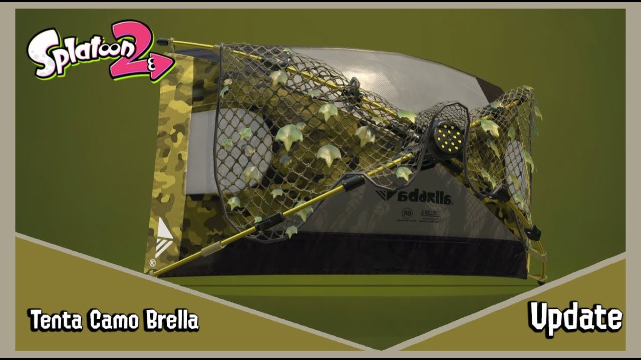 Splatoon 2 - Tenta Camo Brella - Ninetieth Weapon Update - YouTube