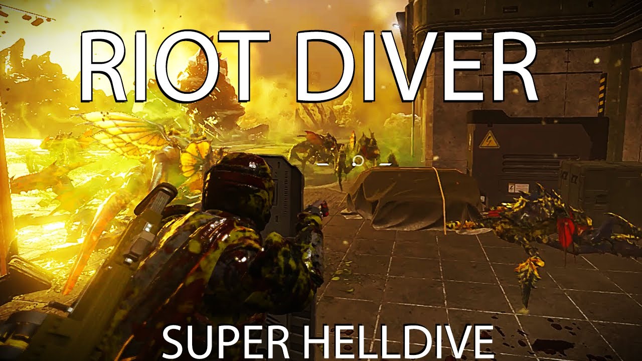 Helldivers 2 - RIOT DIVER - Ballistic Shield Loadout - Predator Strain - Super Helldive - YouTube