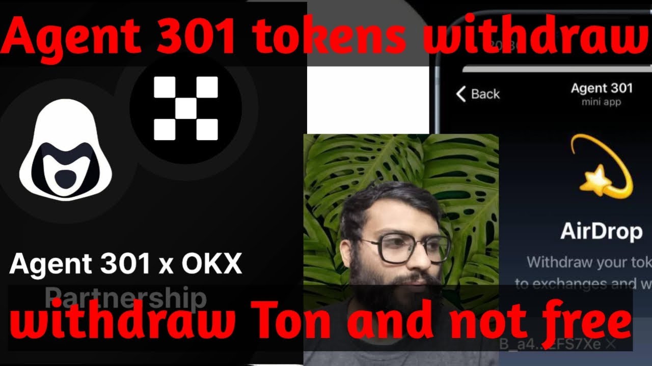 withdraw Agent 301 airdrop| earn Ton and Not for free - YouTube