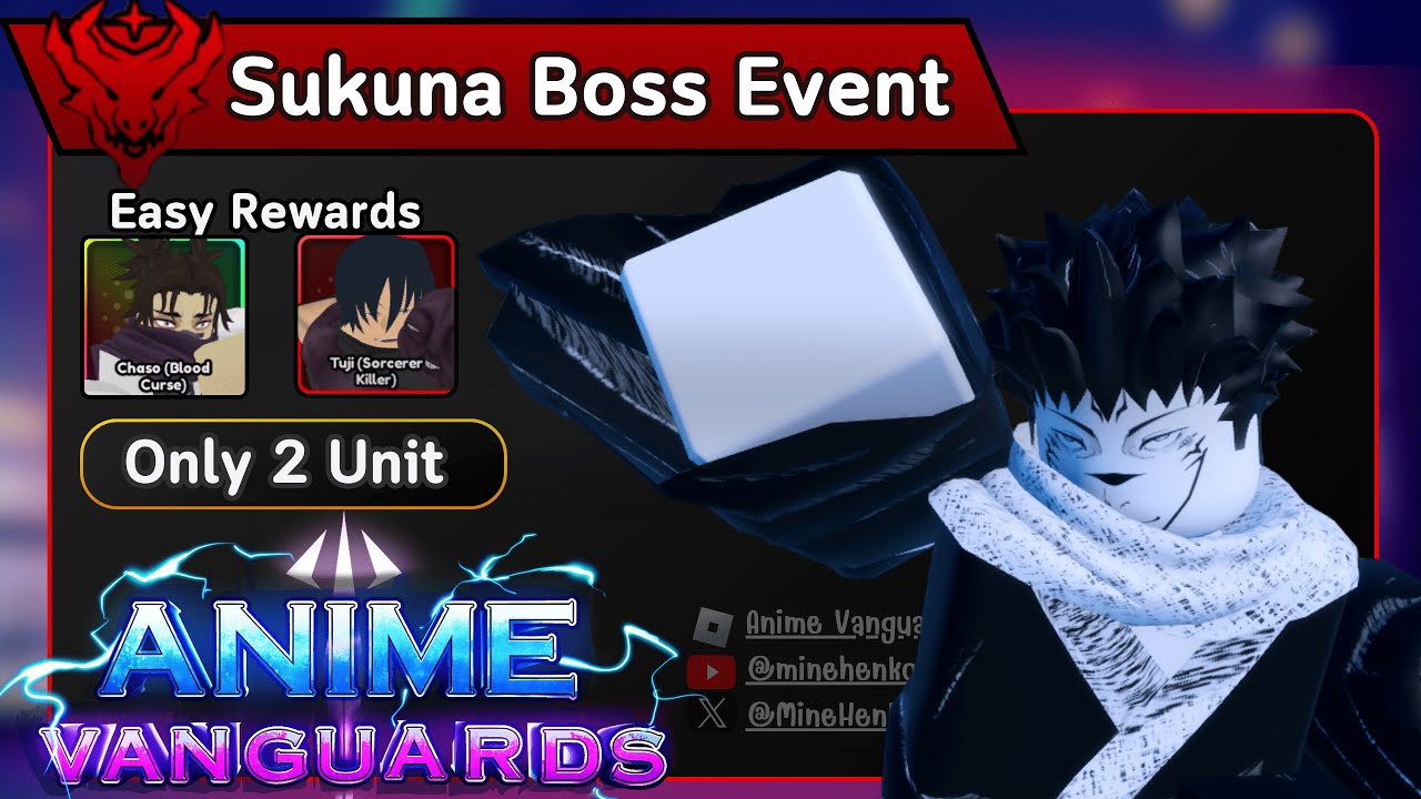 สอนลง Boss Event Sukuna โคตรง่ายๆใช้เเค่ 2 ตัว! | Anime Vanguards ...