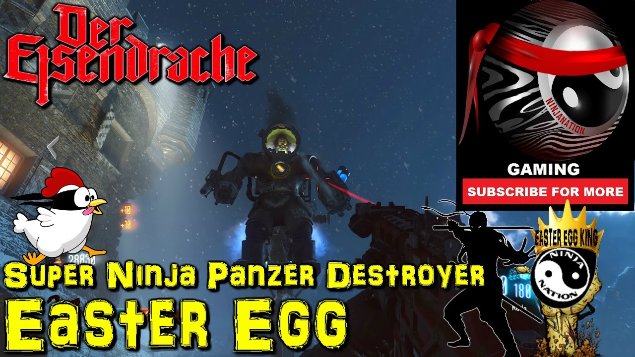 BO3 Zombies | "Der Eisendrache" Super Ninja Panzer Destroyer Easter Egg ...