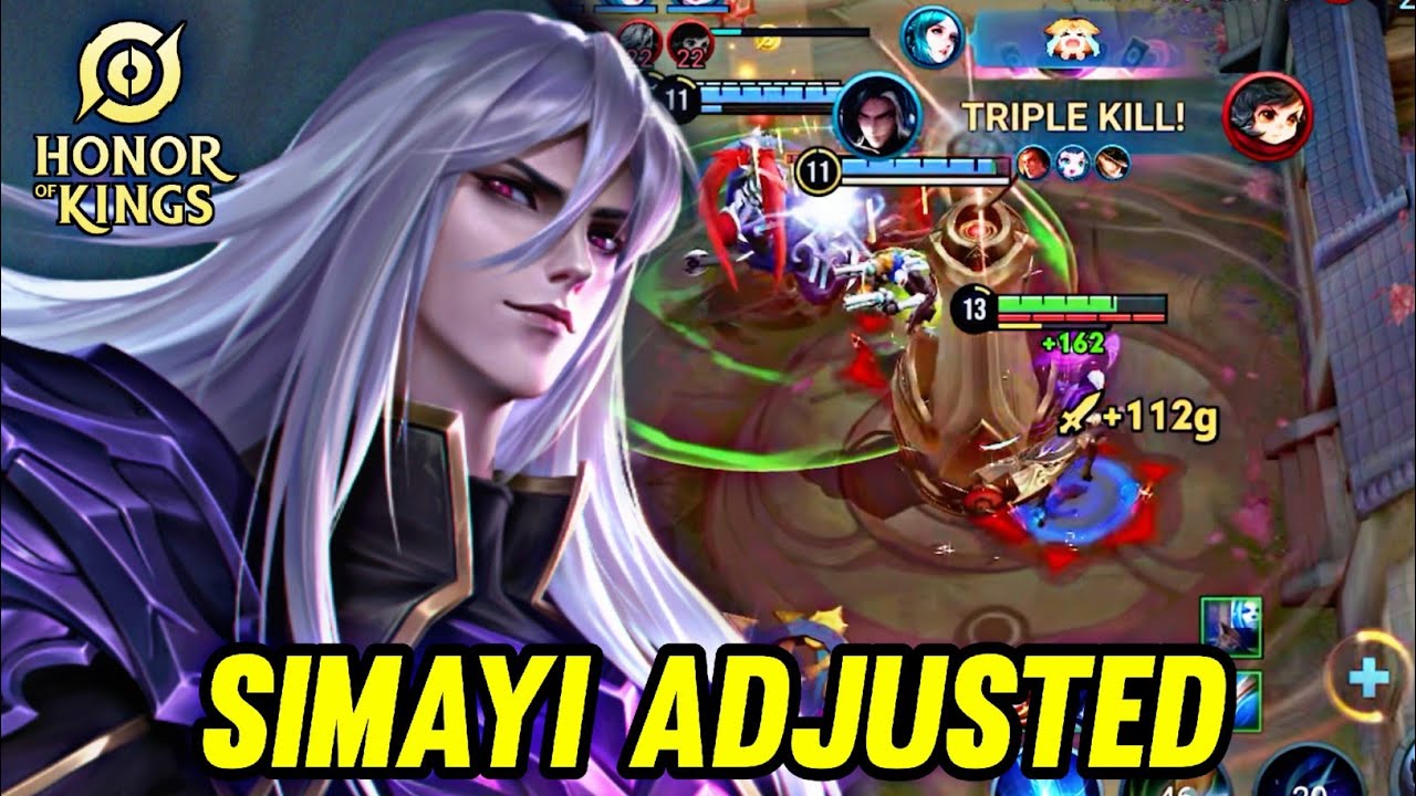 HOK : SIMA YI ADJUSTED NEW PATCH - HONOR OF KINGS - YouTube