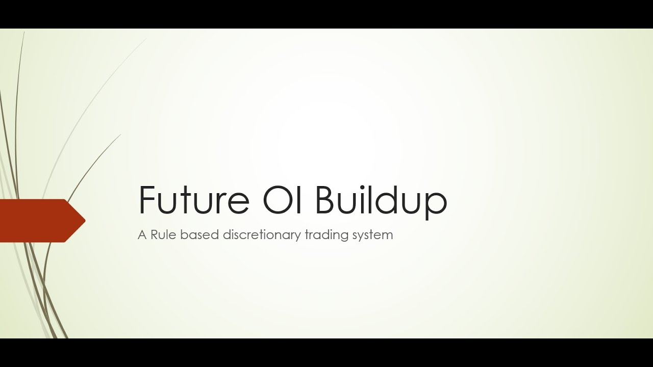 Analysis Of Open Interest Build UP In Stock Futures - YouTube