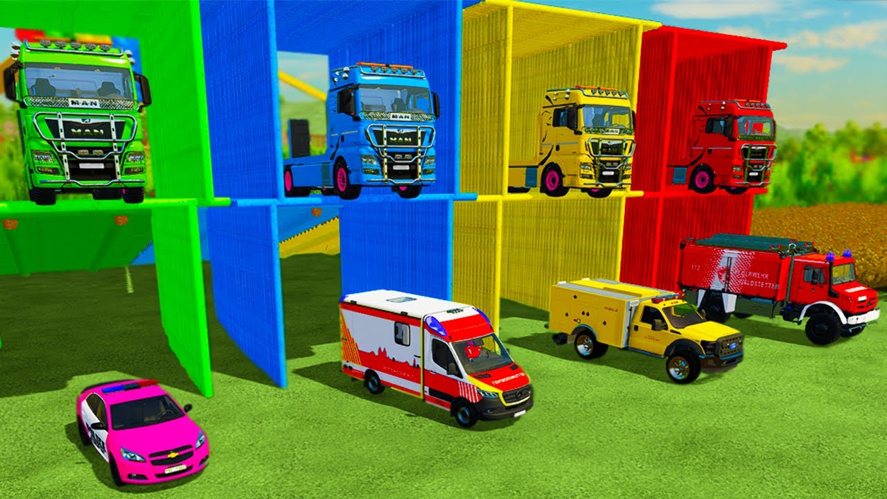 FIRE BRIGADE, AMBULANCE EMERGENCY, RESCUE CAR, CHEVROLET, and ...