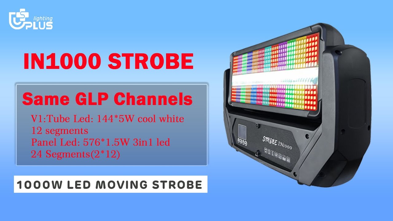 IN1000 STROBE GLP--1000W indoor Led strobe moving light - YouTube