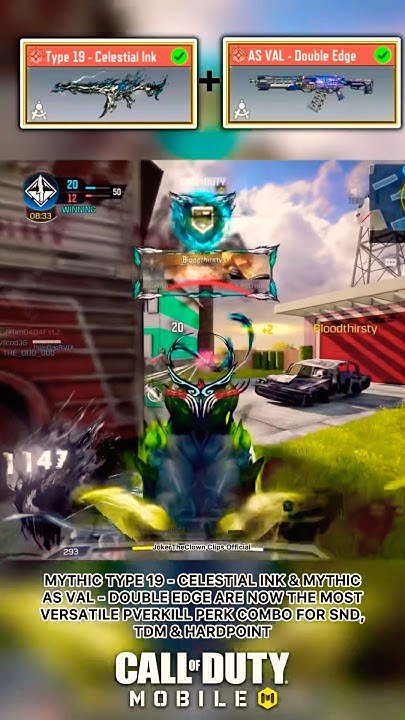 Mythic Type 19 & Mythic AS VAL are now the MOST VERSATILE Overkill Perk Combo #codm #codmshorts ...