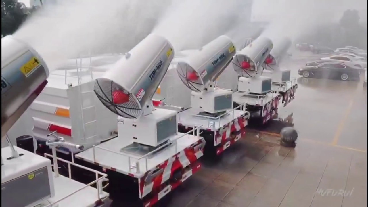 Multi-functional dust suppression vehicle, also known as "Fog Cannon ...