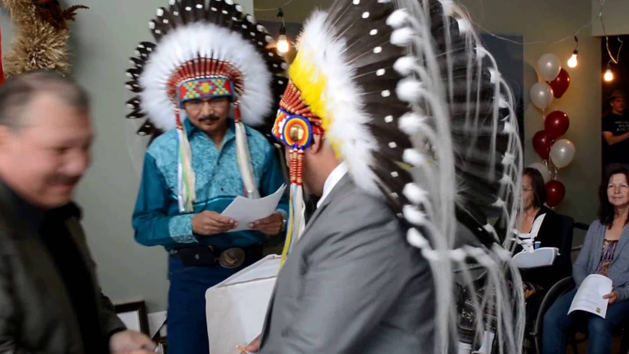 Flying Dust First Nation elders lodge key dedication ceremony - YouTube