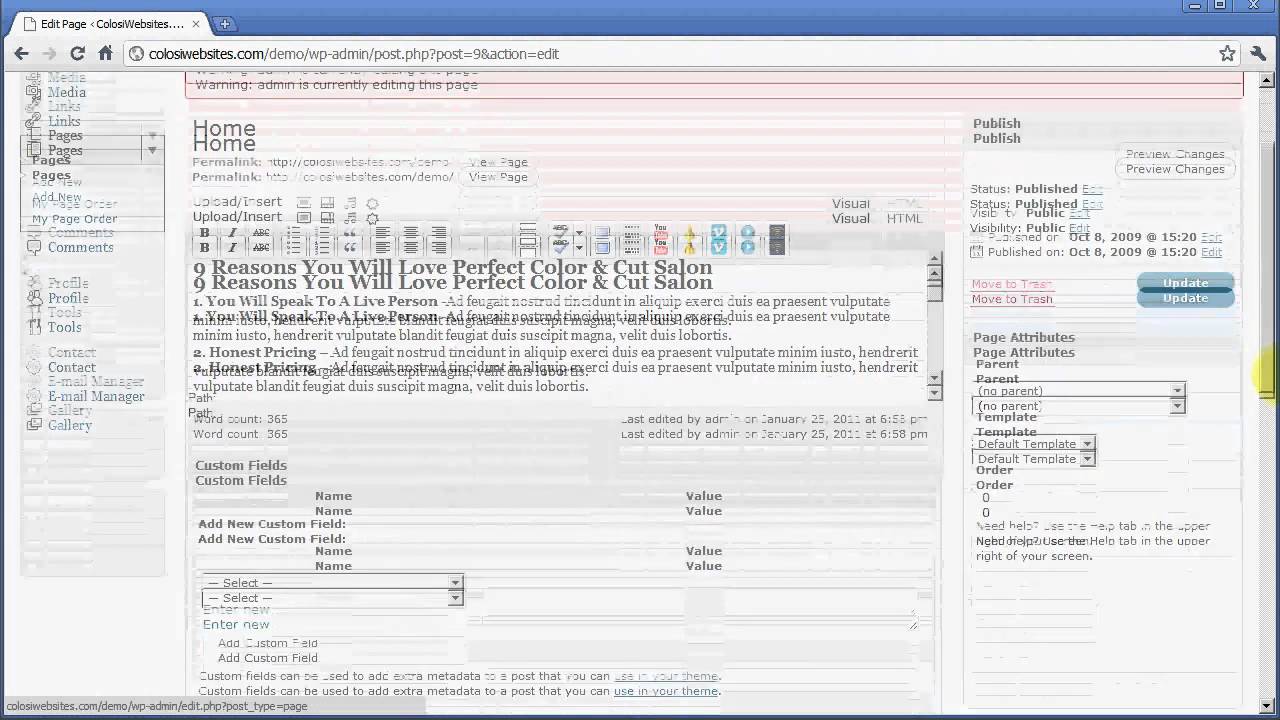 Website Admin Tutorial Part 1 - YouTube
