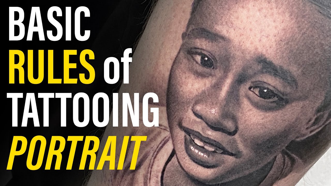 PORTRAIT TATTOO // Basics Rules of a portrait tattooing (TUTORIAL ...