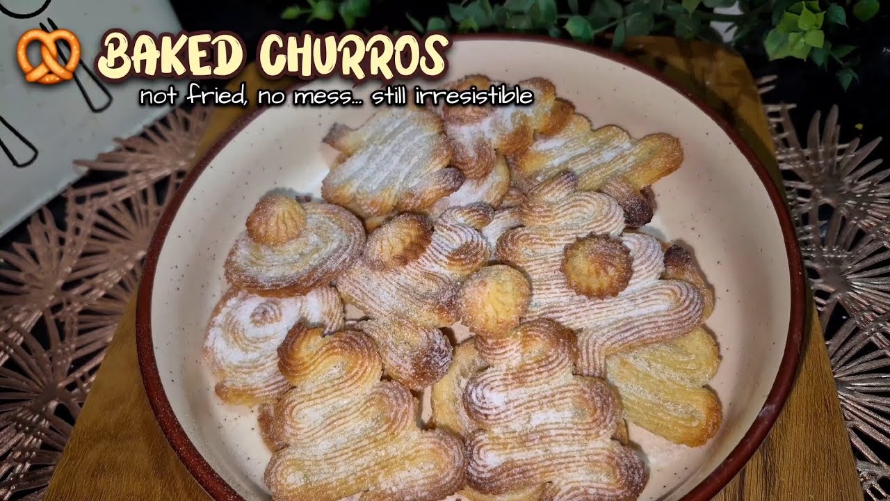 Baked Churros Recipe | Crispy Outside, Soft Inside | No Frying #churros ...