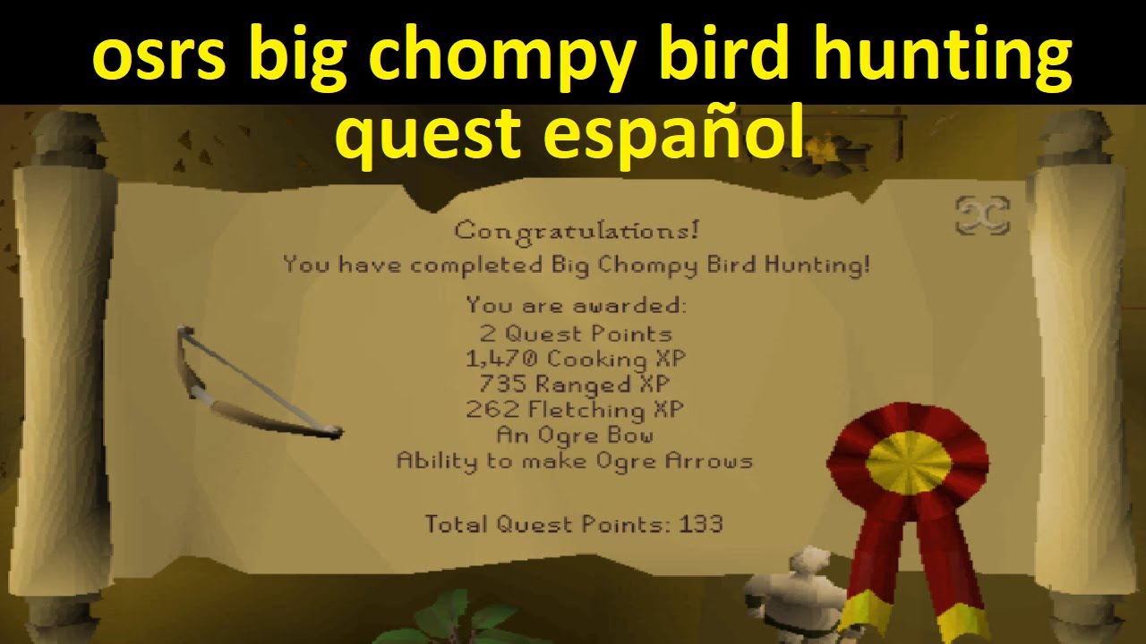 big chompy bird hunting OSRS quest español 2024 - YouTube