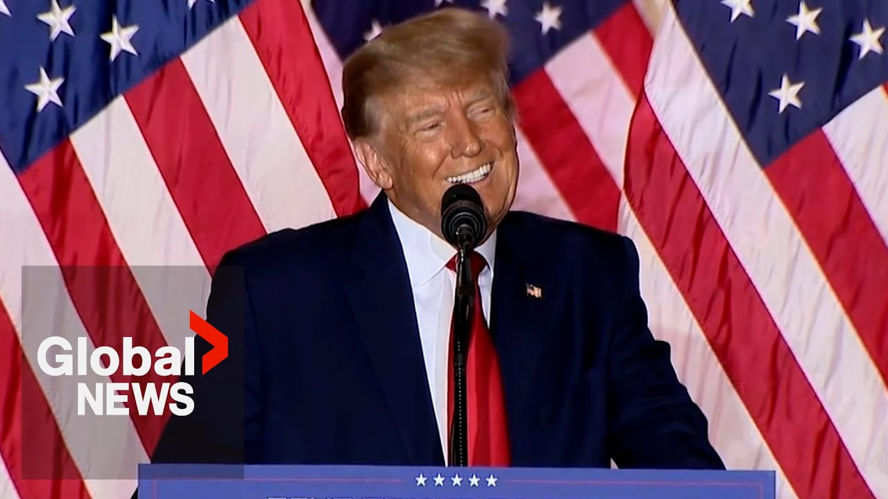 Donald Trump announces candidacy for US president in 2024 - YouTube