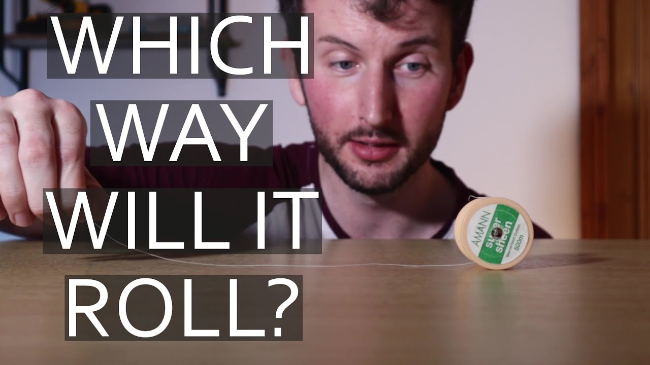 Which way will the spool roll? | Mechanics worked example - YouTube