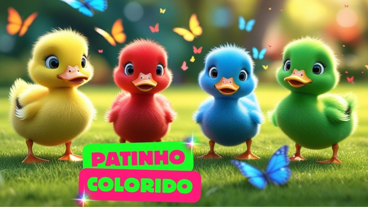 Patinho Colorido | Desenho Animado Para Crianças | Desenho Infantil ...