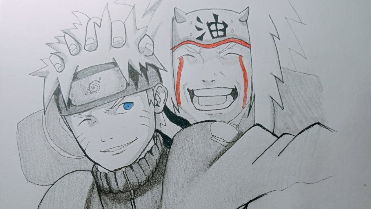 How to Draw Naruto and Jiraya : Naruto Shippuden - YouTube