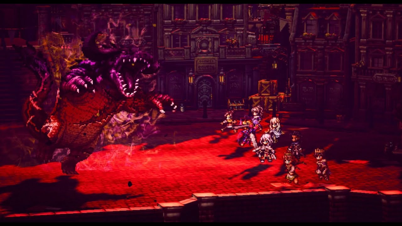 Octopath: CotC Side Solistia Ouma Region Depth 3 Boss (3T) - YouTube