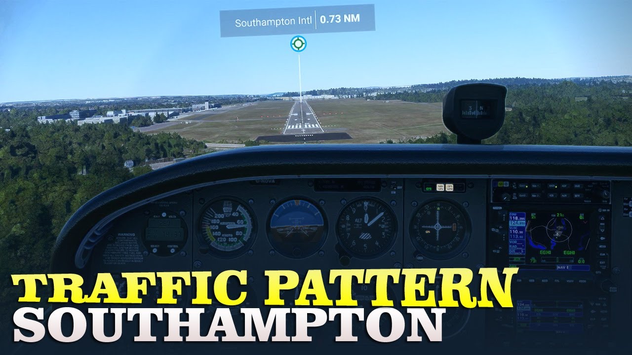 Traffic patterns in the Cessna 172 at Southampton in MS Flight ...