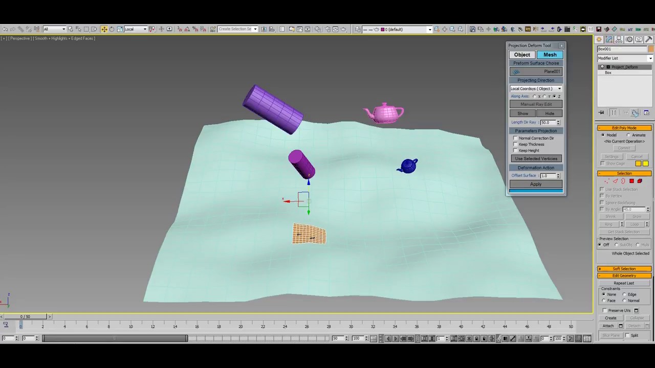 Maxscript - Projection Deform Tool - YouTube
