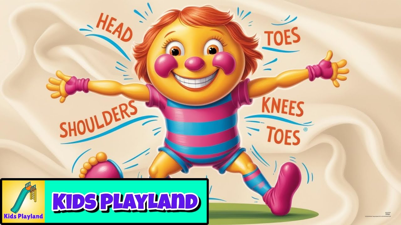Head Shoulders Knees And Toes | Learning Video For Kids | Kids Playland ...
