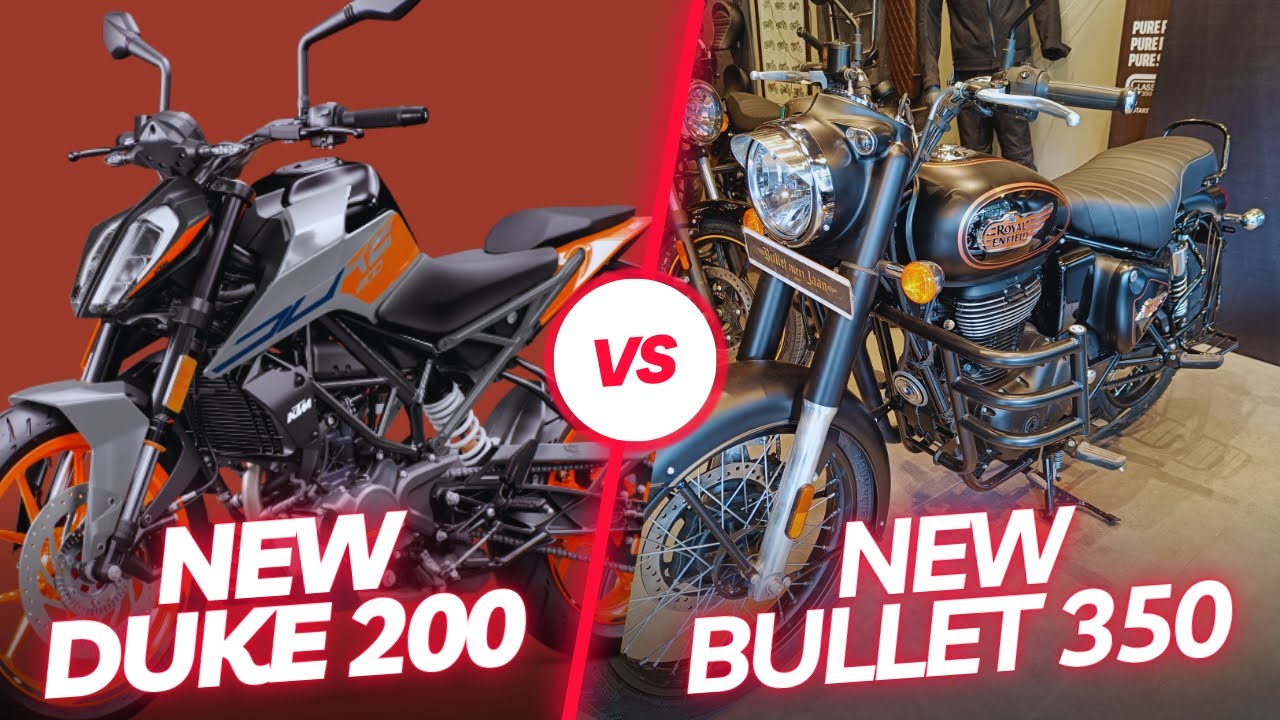 Royal Enfield Bullet 350 VS KTM Duke 200 || Royal Enfield VS KTM - YouTube