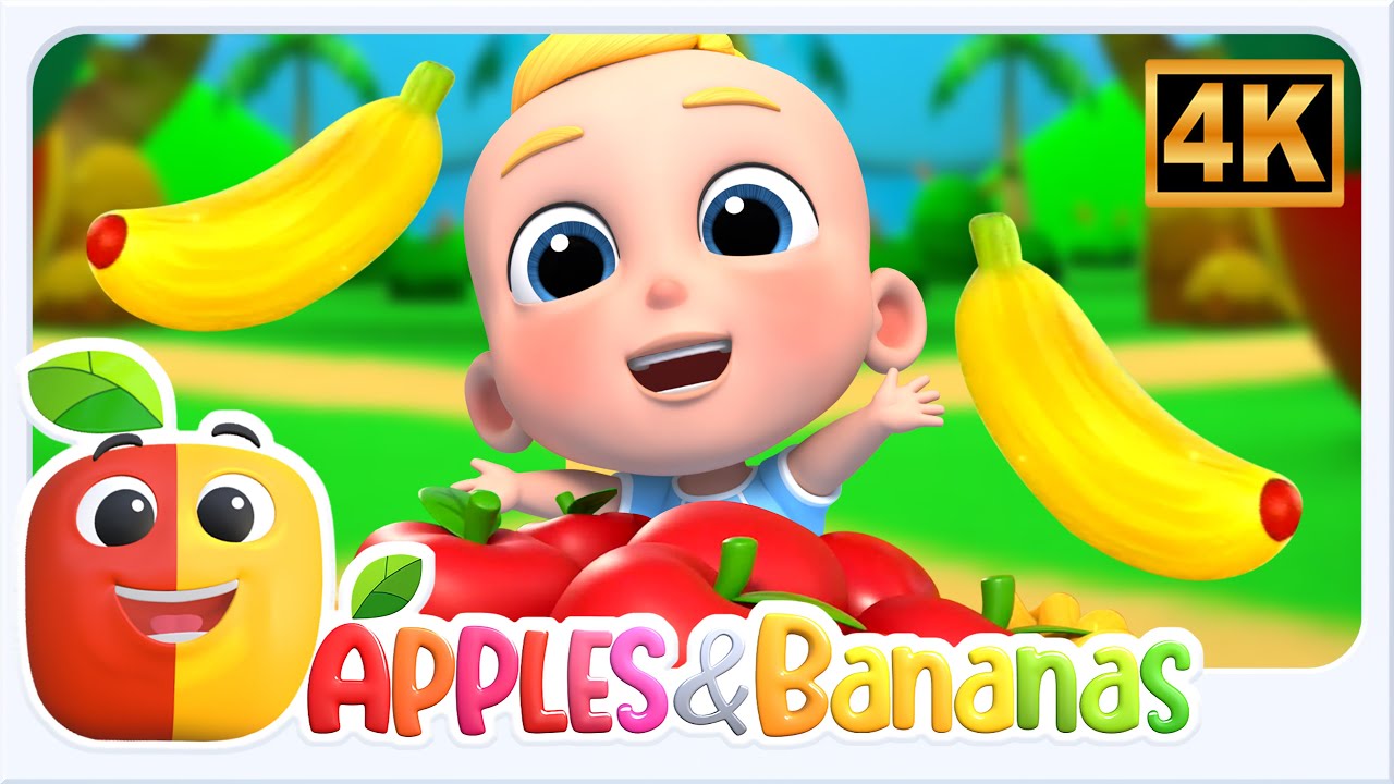 I Like To Eat Apples And Bananas Nursery Rhymes For Kids - YouTube