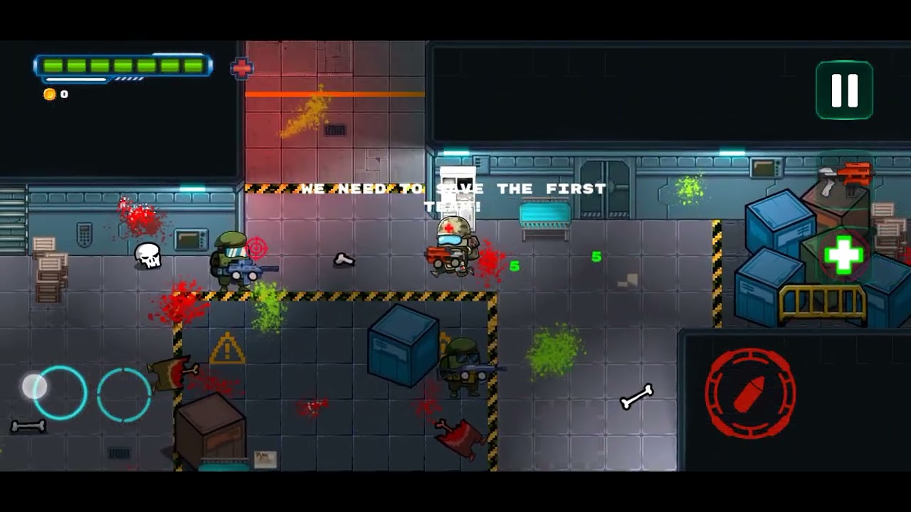 zombie in space episode 2 batte the level 1 am die - YouTube