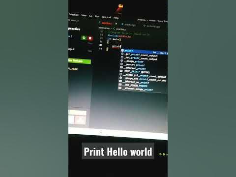 Program to print Hello world #cprogramming #programming - YouTube