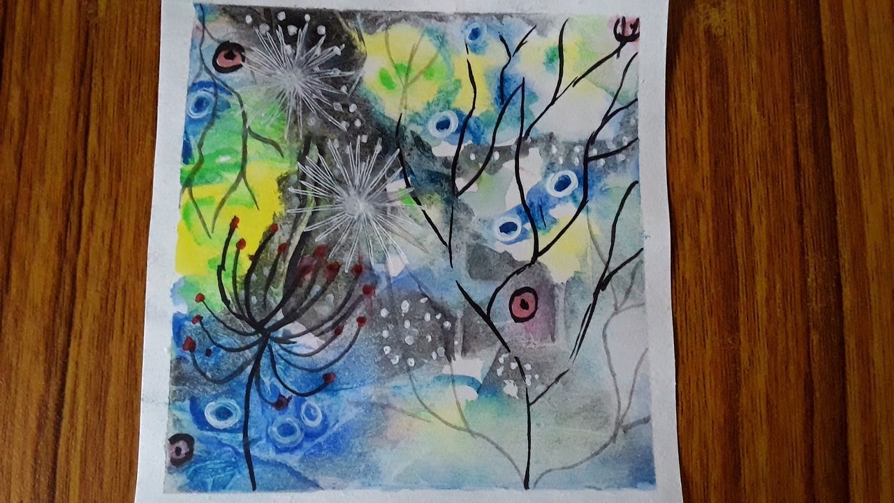 Easy Abstract Painting Tutorial for beginners - YouTube