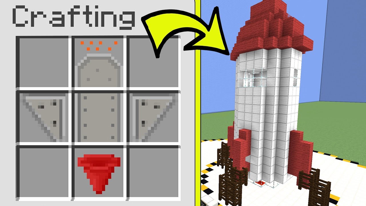 Minecraft: *CRAFTING* AN ENTIRE ROCKET!!! - CRACK THE FAKES - Custom ...