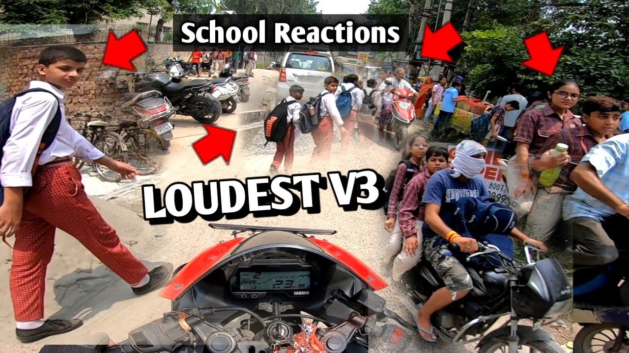 School Girls & Boys Crazy Reactions On My Loudest R15 Exhaust | School ...