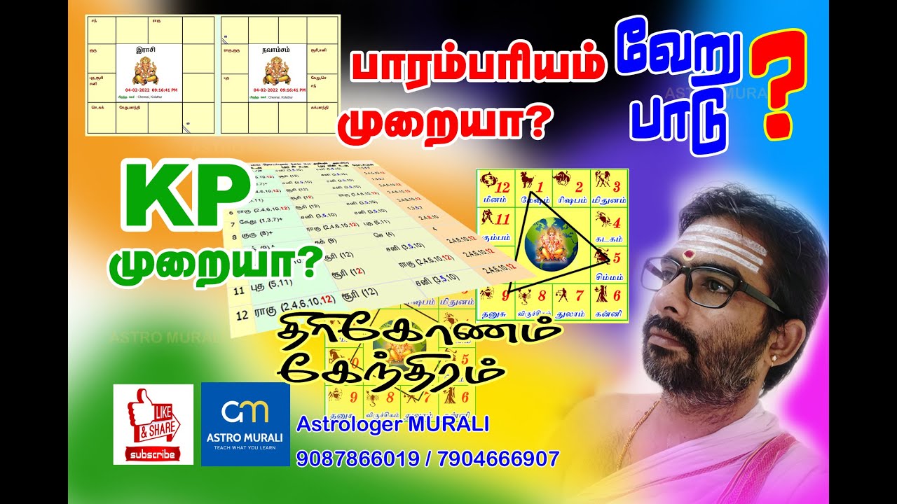 Understanding KP in Tamil | Astrology in Tamil | Traditional - KP ...