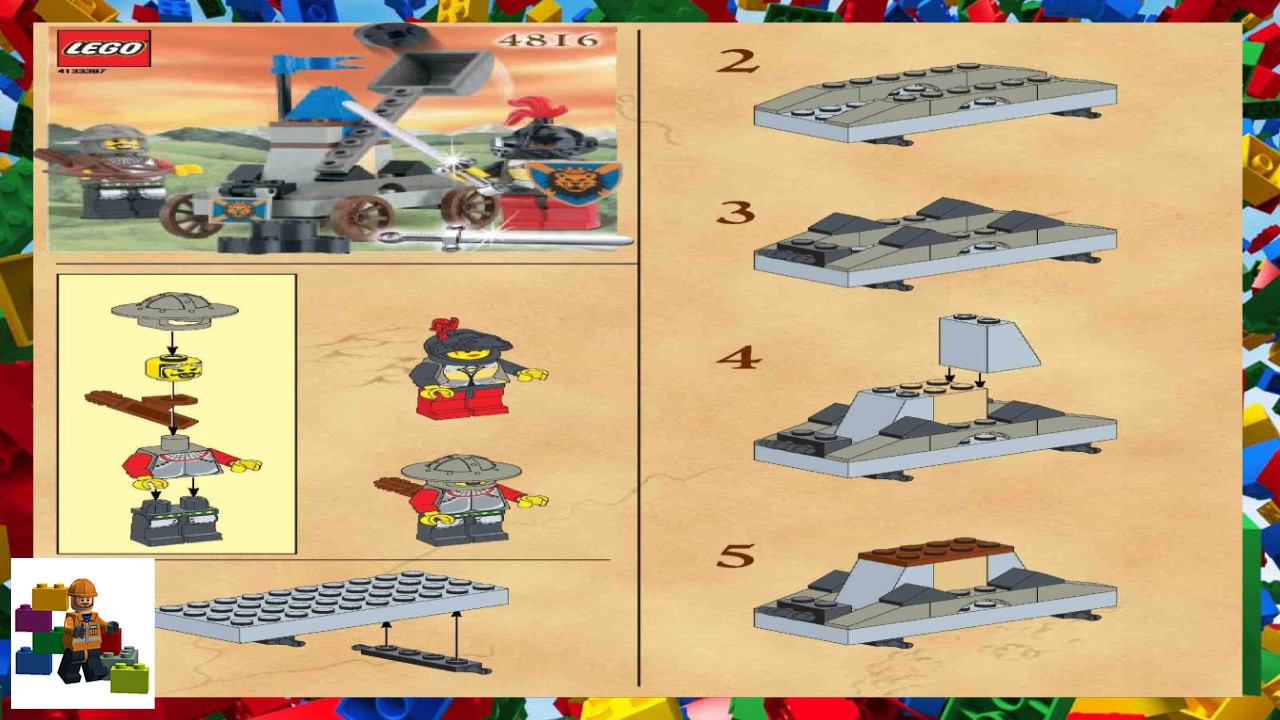 LEGO instructions - Castle - Knights Kingdom - 4816 - Knights' Catapult ...