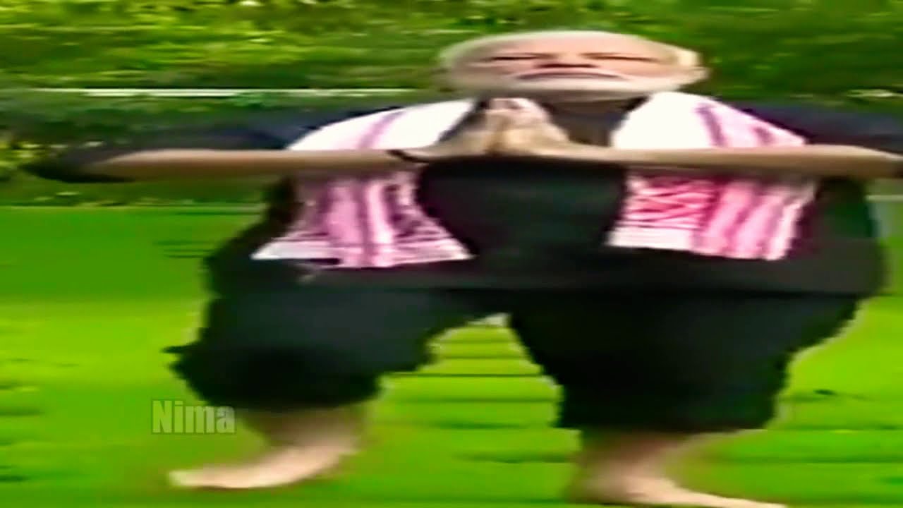 Wide Narendra Modi Walking Meme - YouTube