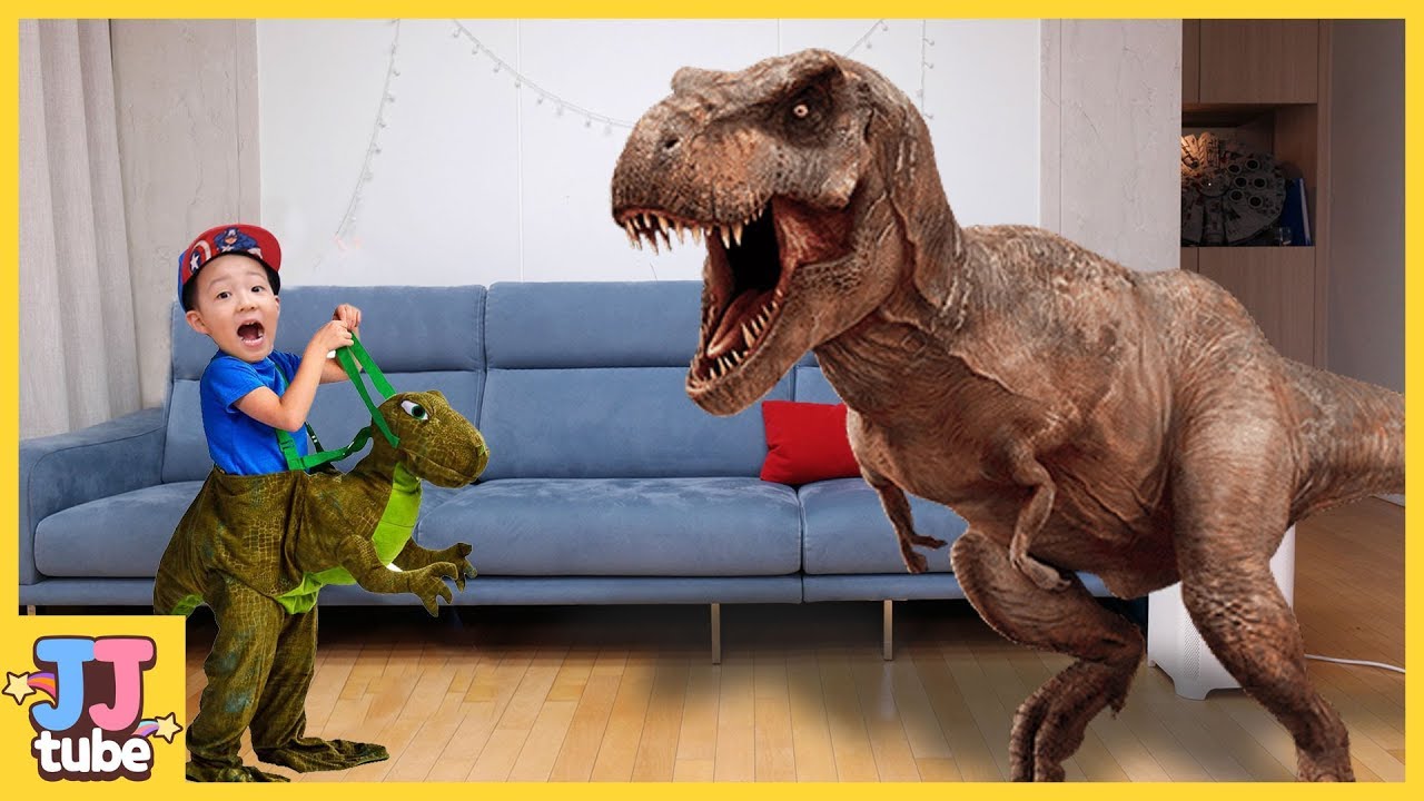 공룡 장난감을 마법 젤리로 뿅! 쥬라기 월드 티라노 장난감 놀이 Jurassic Dinosaur pretend play ...