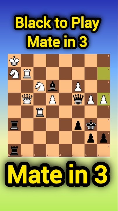 Brilliant Mate in 2 Puzzle You Can’t Miss! #chessshorts #chesschallenge ...