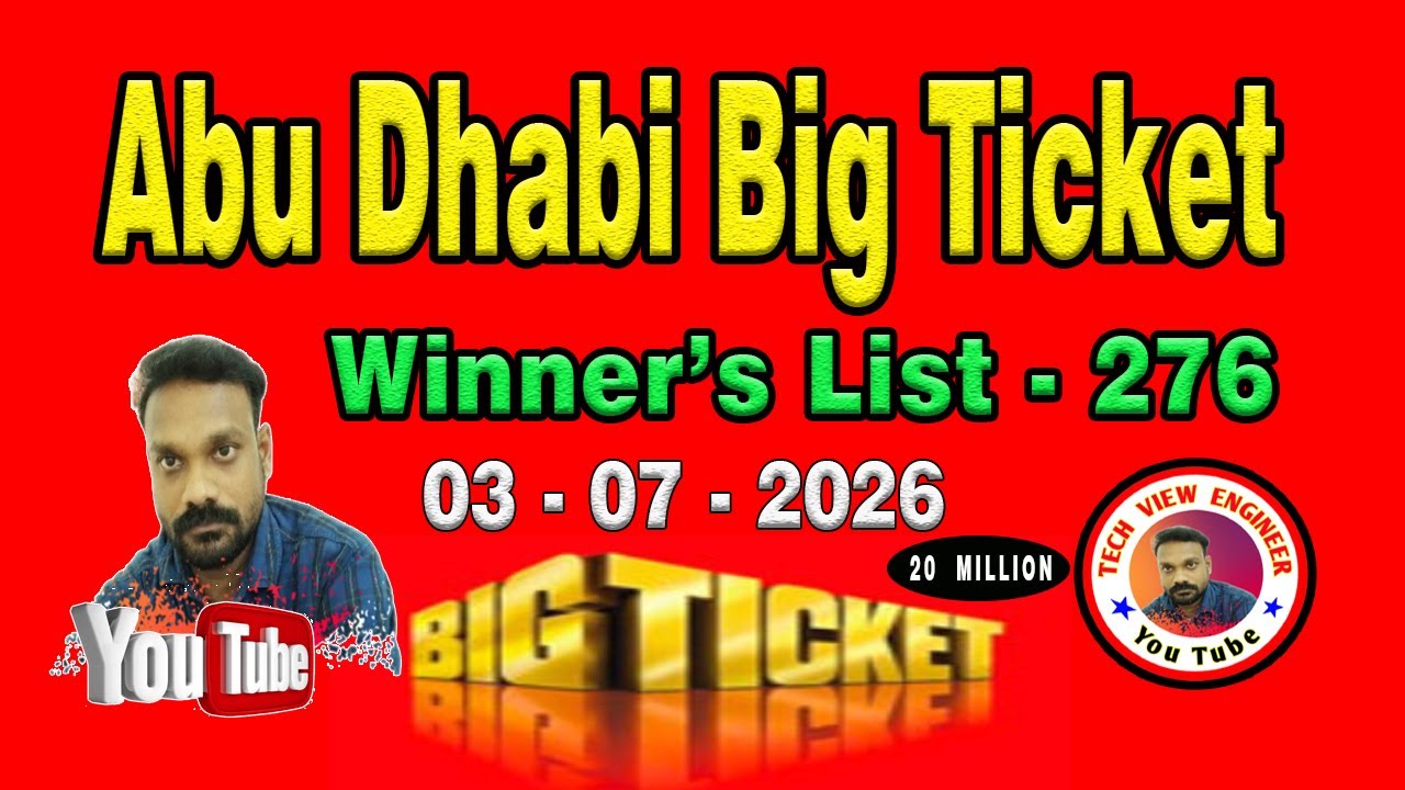 Big Ticket Live Draw🏅 Series 2756 Grand Prize AED 25 Million Live Draw ...